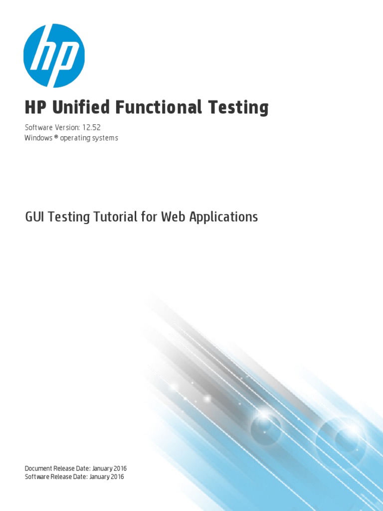 Unified Functional Testing Tutorial For Gui Testing Pdf World Wide Web Internet And Web
