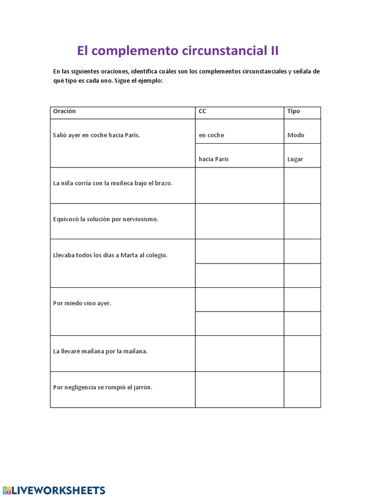 El Complemento Circunstancial II | PDF
