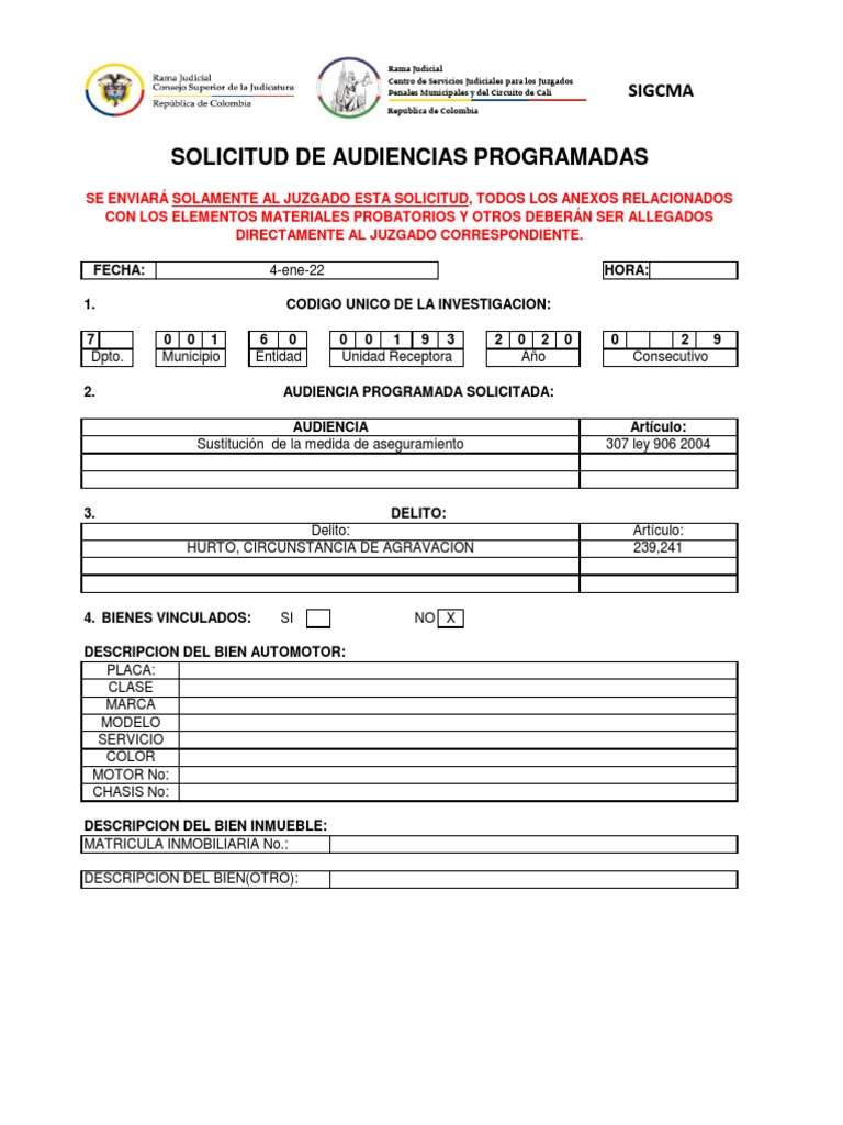 Formato Solicitud de Audiencia Preliminar | PDF | Justicia | Crimen y ... Formato Solicitud de Audiencia Preliminar | PDF | Justicia | Crimen y ...