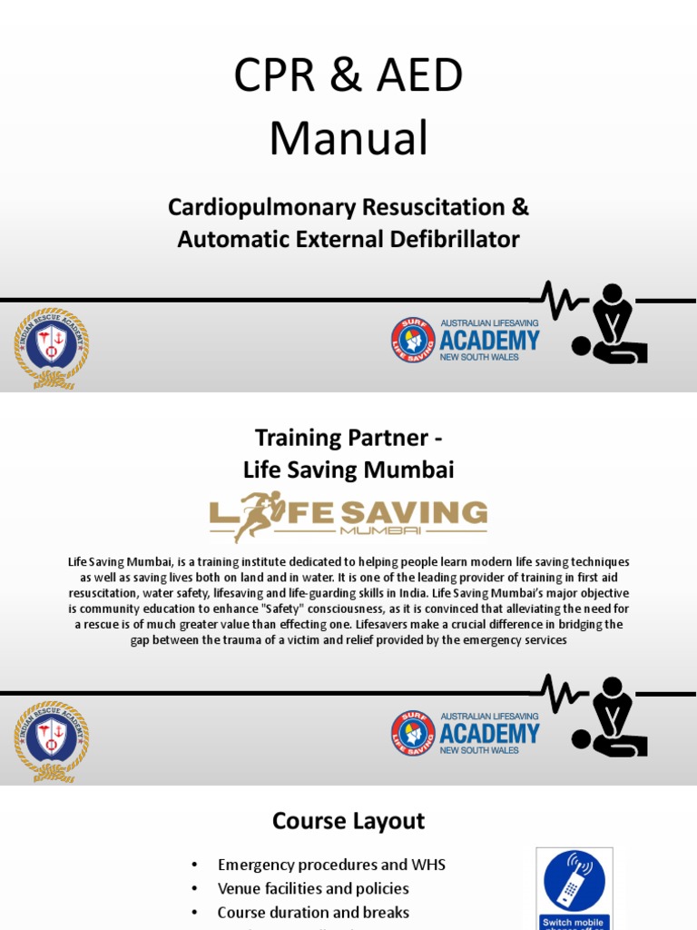 CPR & Aed Manual: Cardiopulmonary Resuscitation & Automatic External ...