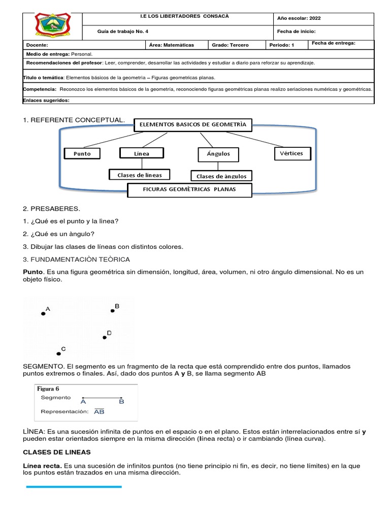 03 Guia 04 Matematicas | PDF | Ángulo | Rectángulo