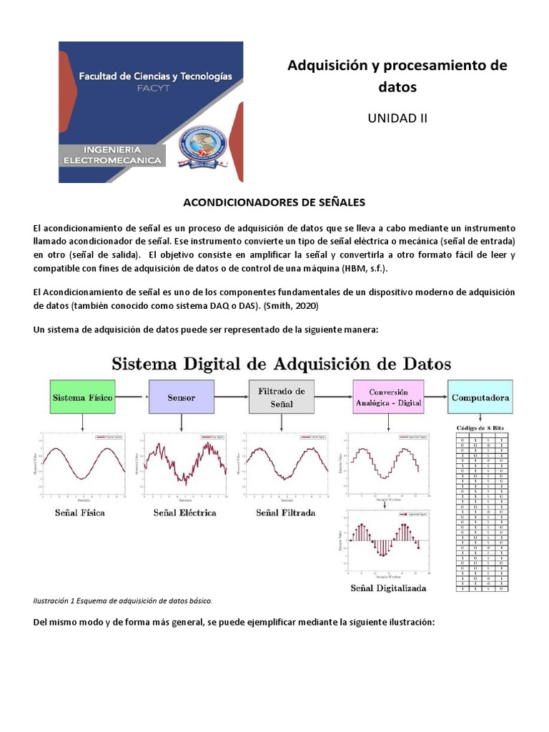 U2 - 1 - Conceptos Basicos Acondicionadores de Señal | PDF | Adquisición de datos | Filtro ...