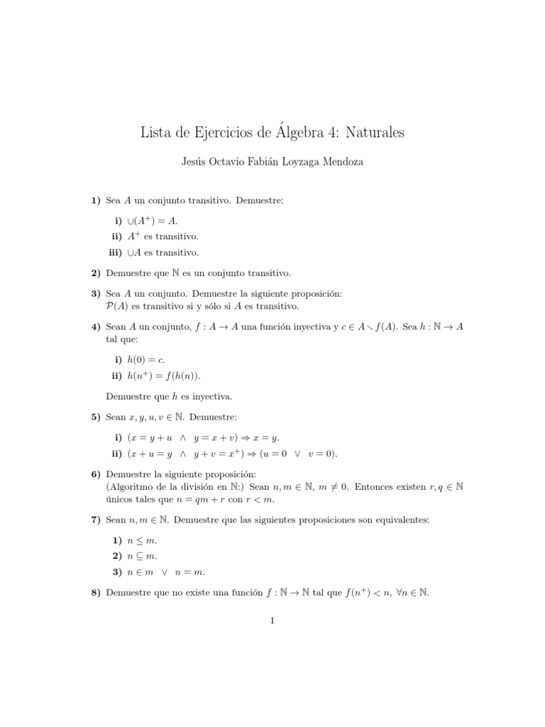 Lista 2 Algebra 4 | PDF