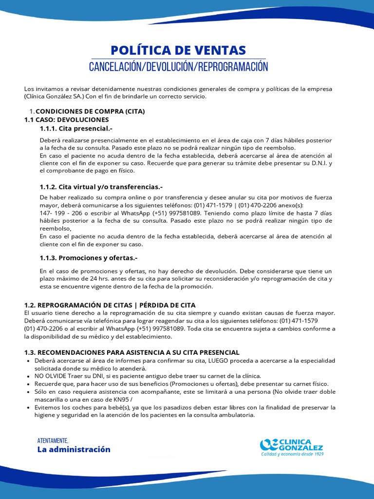 Politica de Ventas | PDF