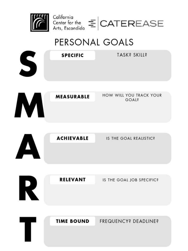 Smart Goals Planner Sheet | PDF