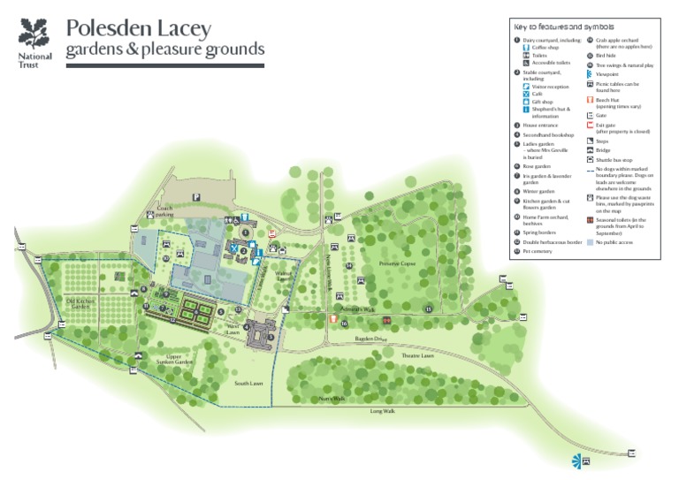 Polesden Lacey Gardens Map | PDF | Botany