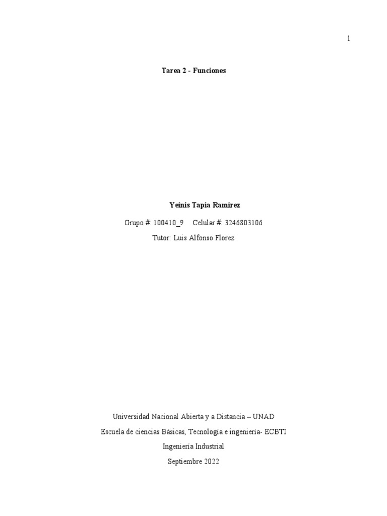 Funciones Tarea 2 | PDF | Logaritmo | Funcion exponencial