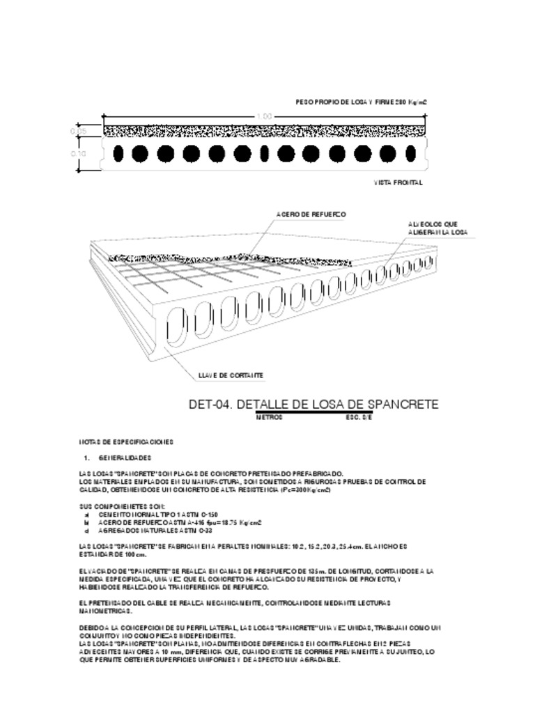 SPANCRETE Model | PDF