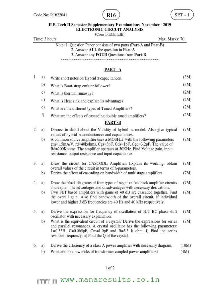 WWW - Manaresults.co - In: II B. Tech II Semester Supplementary ...