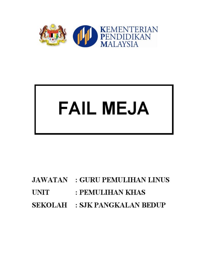 Fail Meja Pemulihan Khas SJK Chung Hua Batu 35 | PDF