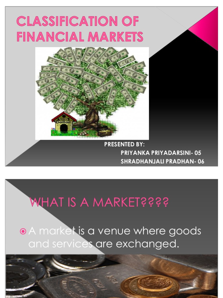 Classification of Financial Markets | PDF