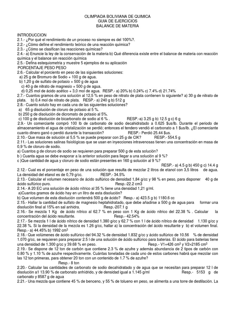 Ejerc Soluciones | PDF | Redox | Oxígeno