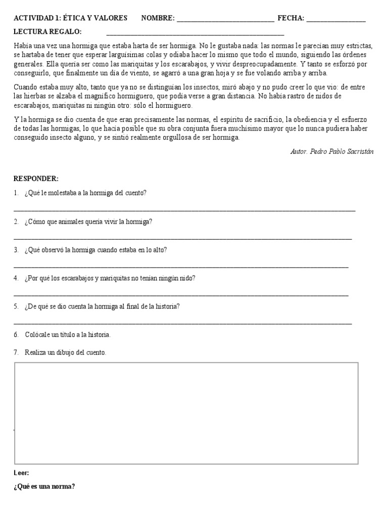 ACTIVIDADES DE ETICA GRADO 3° | PDF | Sociedad | Amor ACTIVIDADES DE ETICA GRADO 3° | PDF | Sociedad | Amor