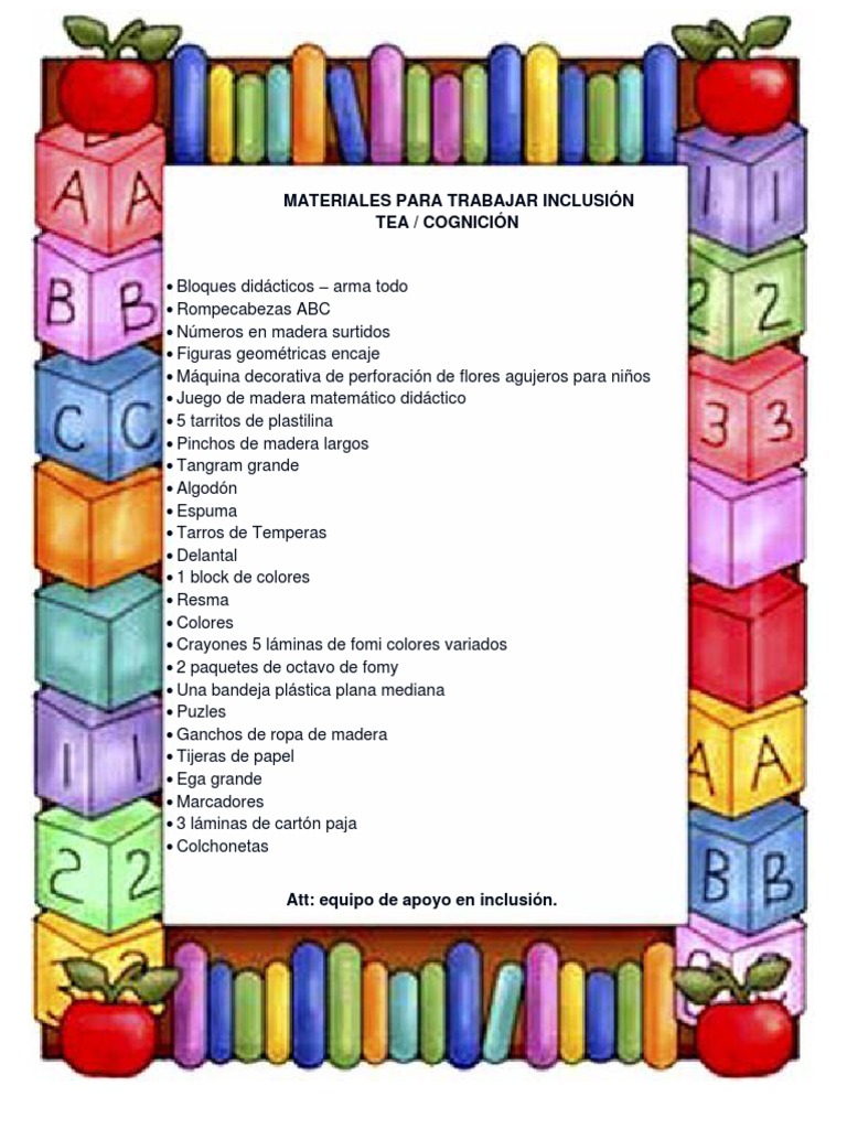 2x Materiales para Trabajar Inclusión Tea | PDF