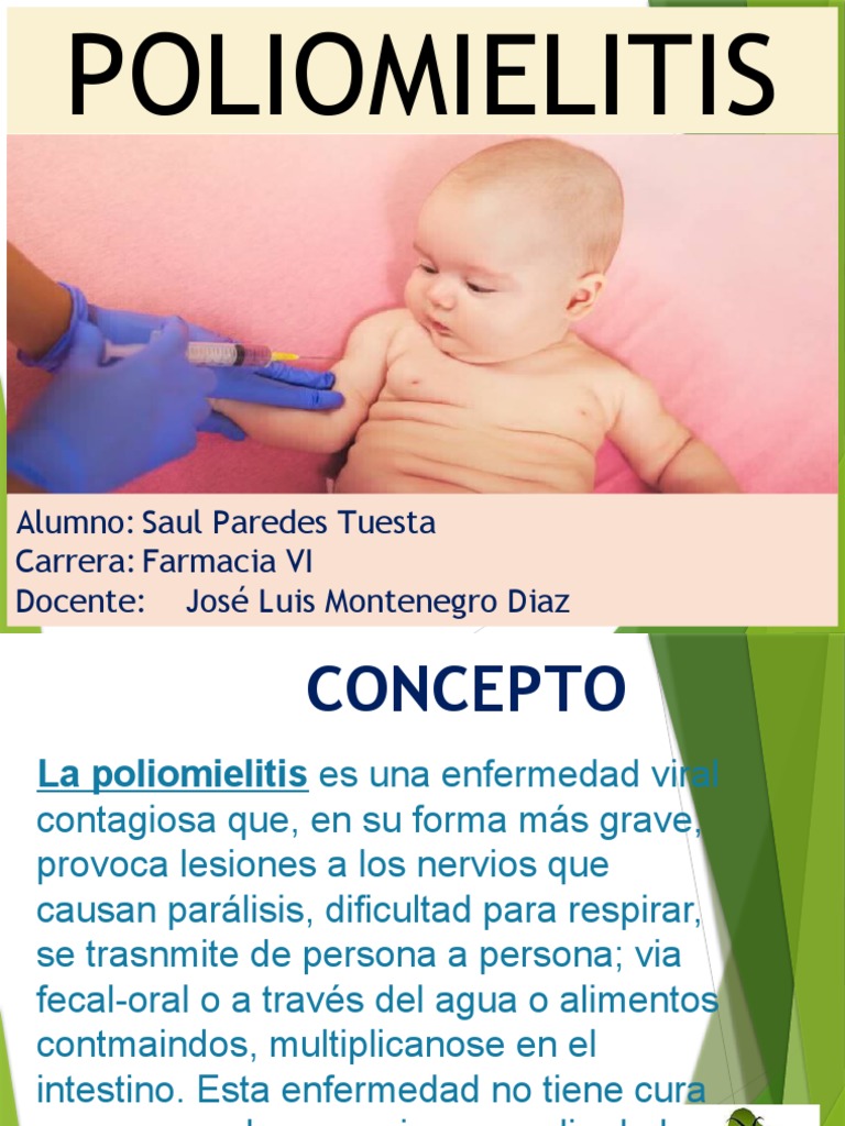 Poliomielitis | PDF | Epidemiología | Medicina