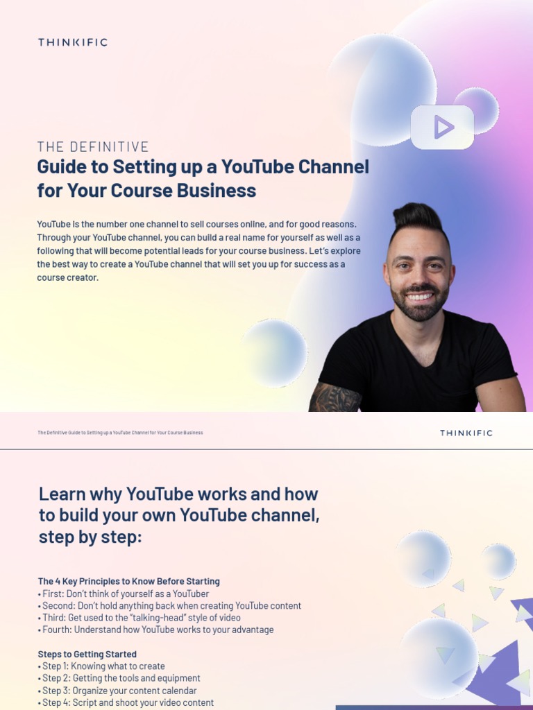 THINKIFIC - The Definitive Guide To Setting Up A YouTube Channel For ...