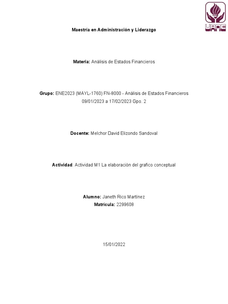 Actividad M1 La Elaboración Del Grafico Conceptual | PDF | Contabilidad | Ciencias económicas
