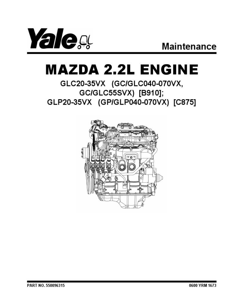 Mazda 2.2L Engine: Maintenance | PDF | Piston | Bearing (Mechanical)