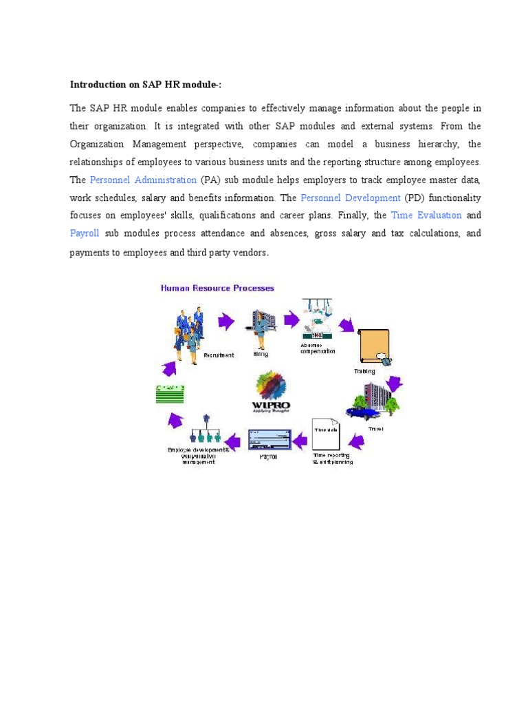 Sap HR - Wipro | PDF | Databases | Subroutine