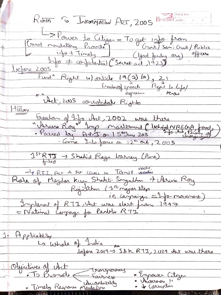 RTI Act, 2005 | PDF