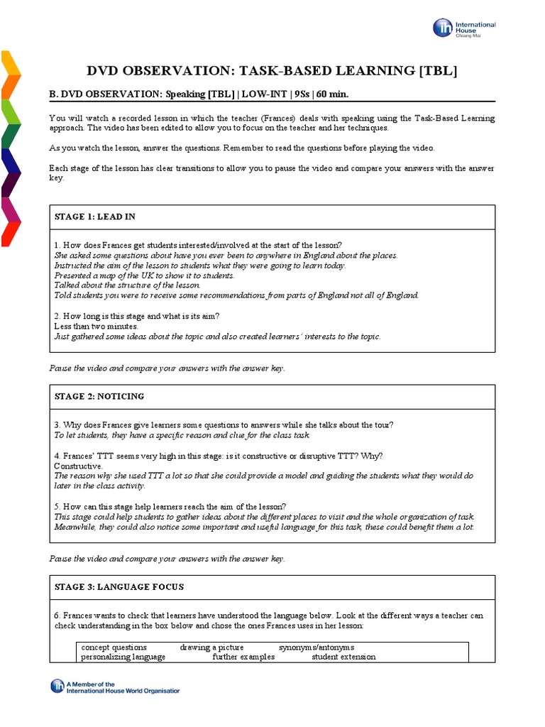 DVD Observation 2 - Worksheet | PDF | Learning | Second Language