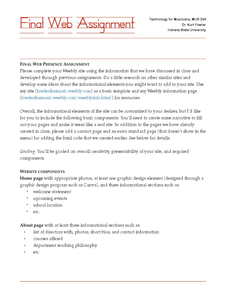 204 Web Final | PDF | World Wide Web | Internet & Web