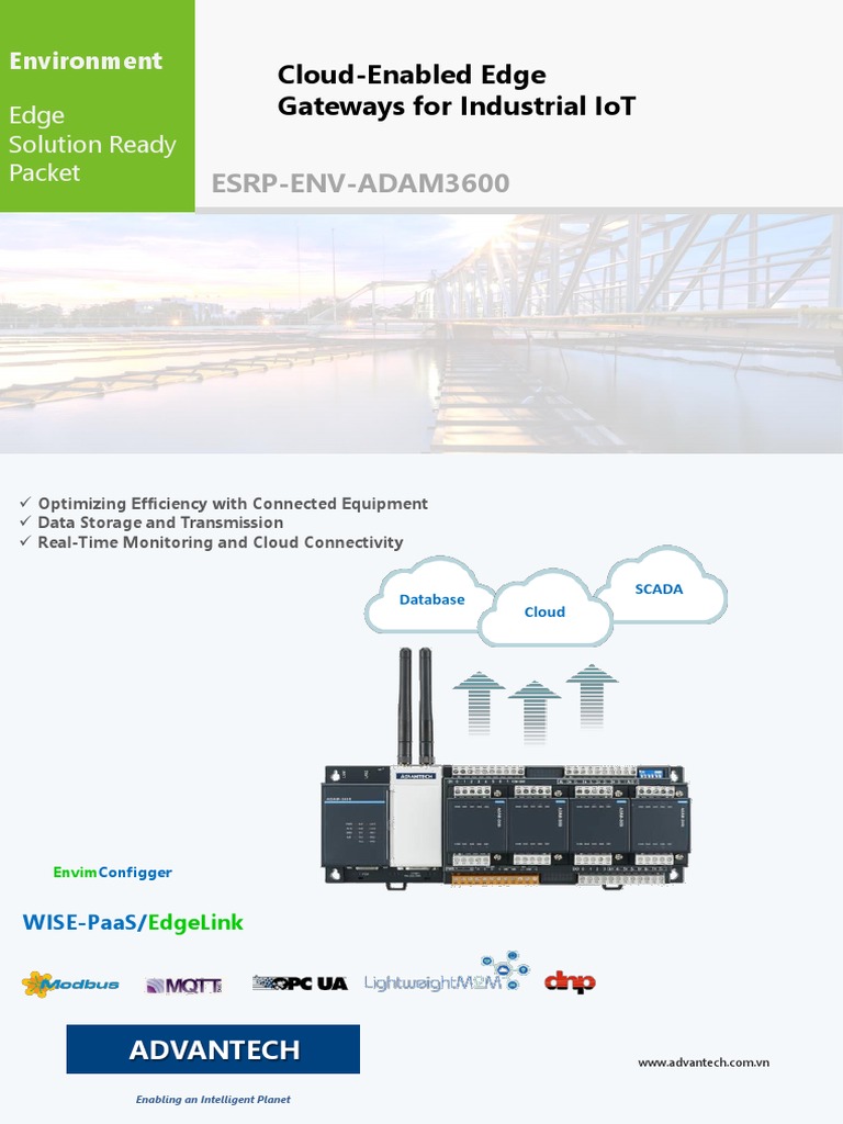 Esrp-Env-Adam3600: Cloud-Enabled Edge Gateways For Industrial Iot | PDF | Programmable Logic ...