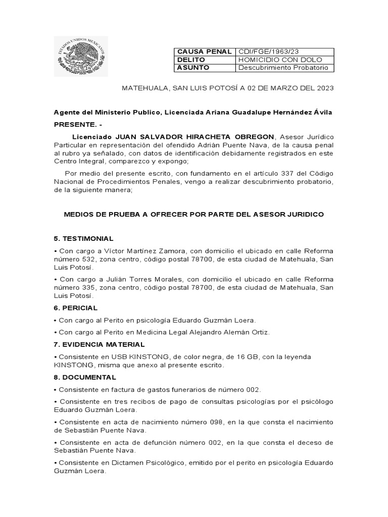 Periodo Probatorio MP | PDF | Justicia | Crimen y violencia