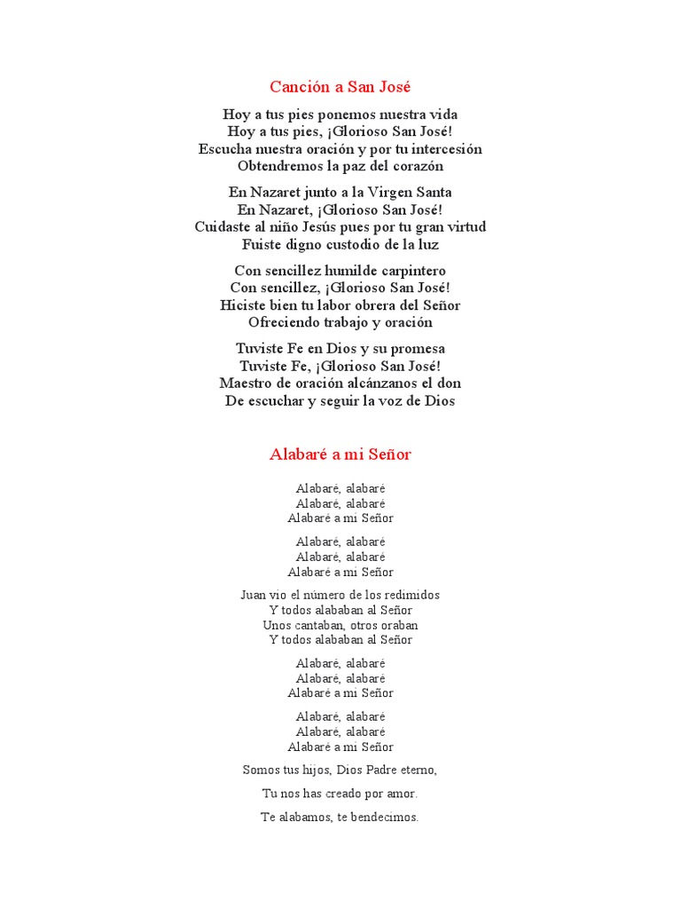 Canción A San José | PDF