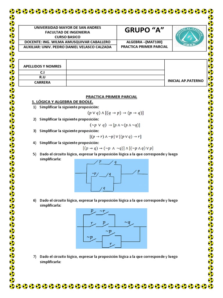 Practica Algebra | PDF | Matemáticas