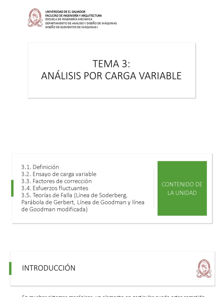 Tema 3 - Carga Variable | PDF | Fatiga (material) | Mecánica de fractura