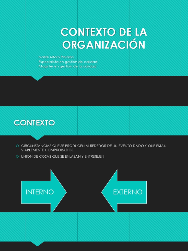 Contexto Interno y Externo | PDF | Planificación | Negocios económicos