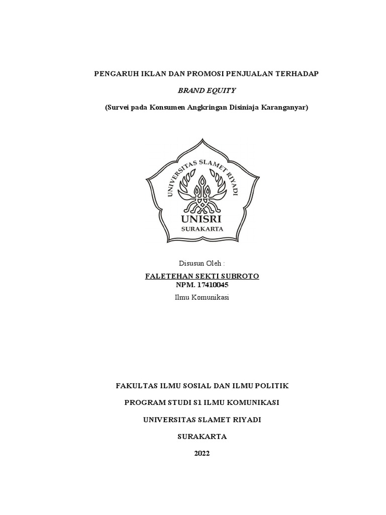 Proposal Rev 4 | PDF | Seni