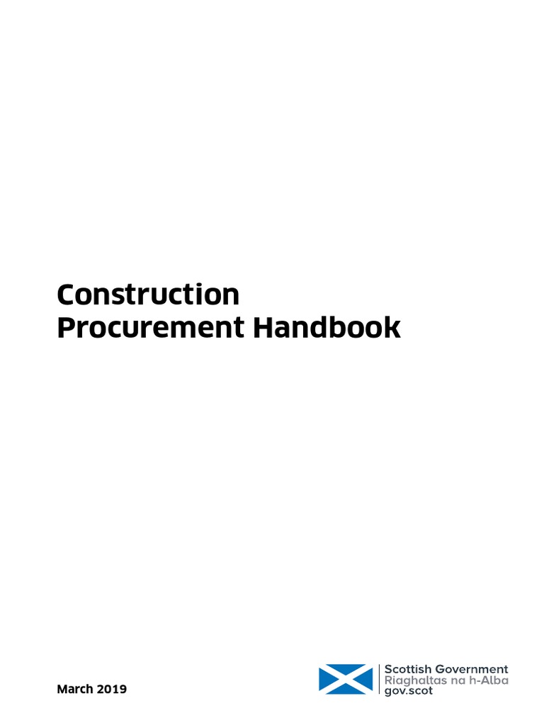 Construction Procurement Handbook | PDF | Procurement | Building ...