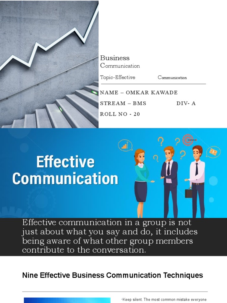 Business Comunication (Effective Communication) | PDF