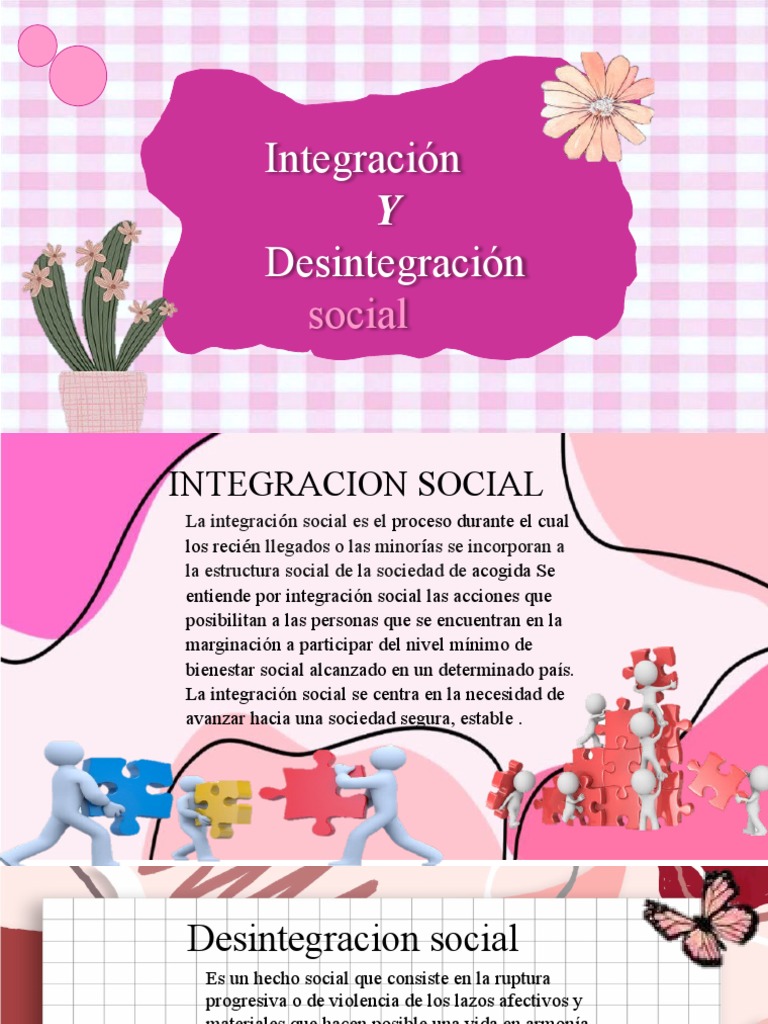 Presentacion de Power Point Sociologia de Integración | PDF | Sociedad ...