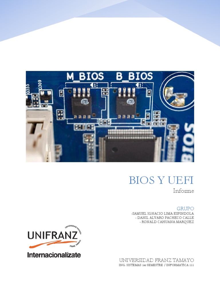 Grupo 4 BIOS Informe | PDF | Bios | Cmos