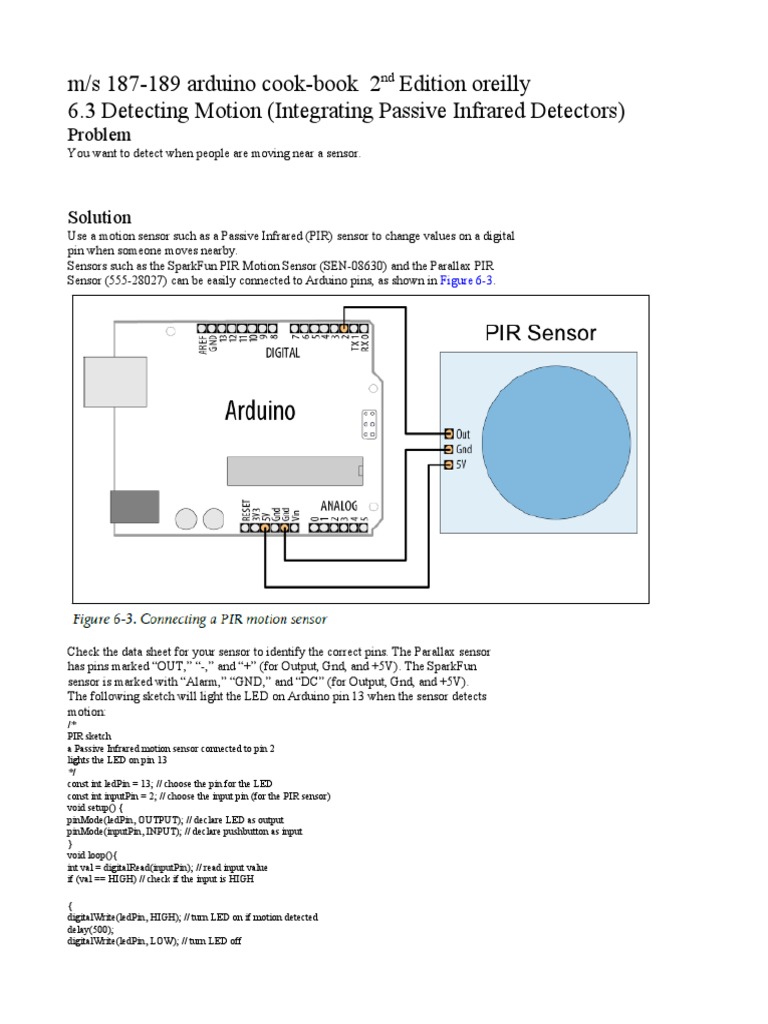 PIR Note | PDF | Infrared | Sensor