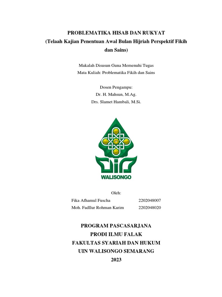 Problematika Hisab Rukyat | PDF