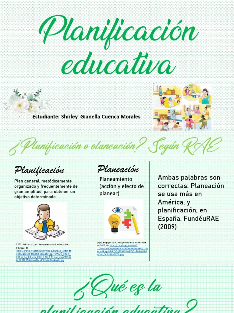 Planificacion Educativa | PDF | Planificación | Aprendizaje
