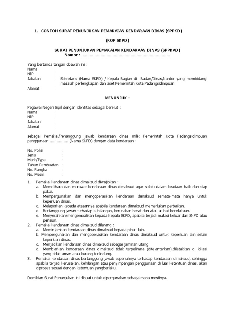 Format SPPKD MCP KPK | PDF