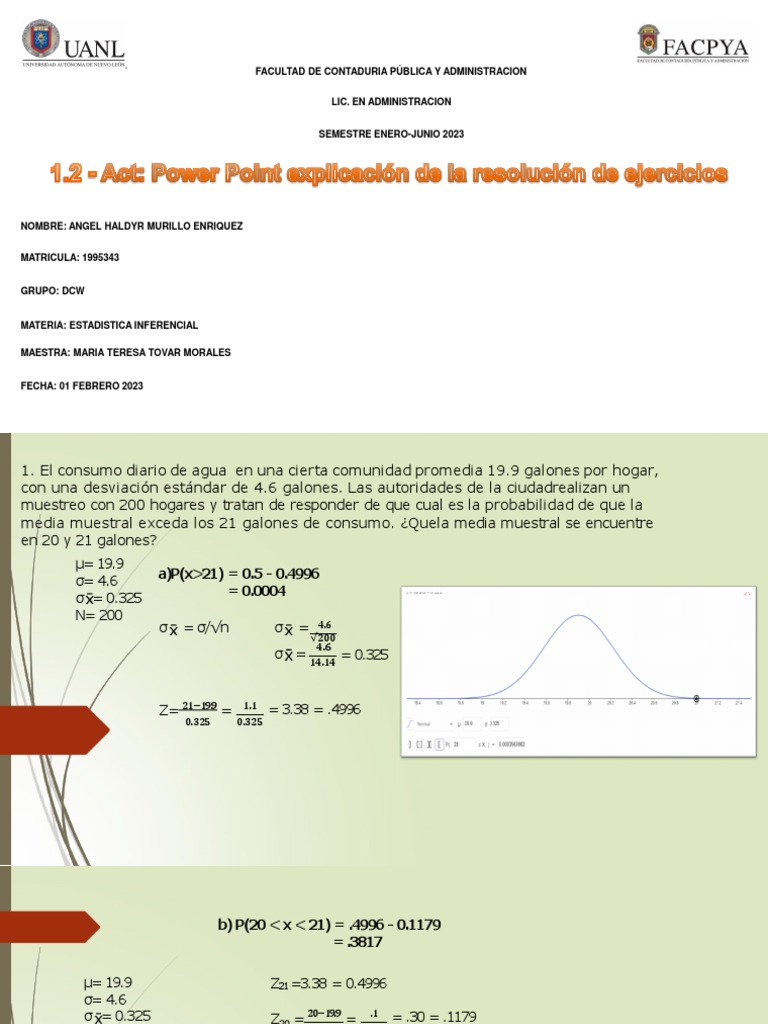 Ahme Act1.2 DCW | PDF | Probabilidades y estadísticas | Teoría estadística