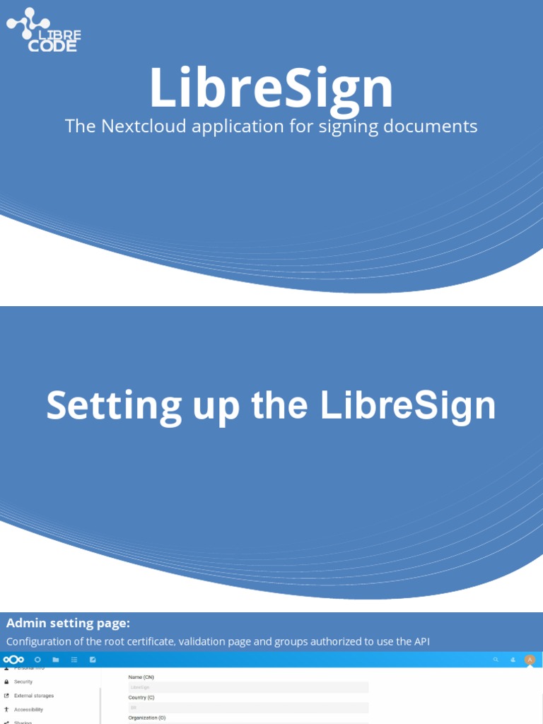 Libresign: The Nextcloud Application For Signing Documents | PDF