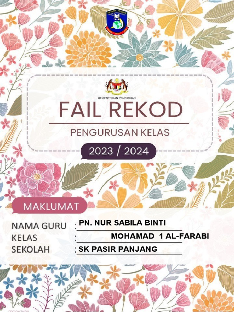 Fail Rekod Pengurusan Kelas | PDF