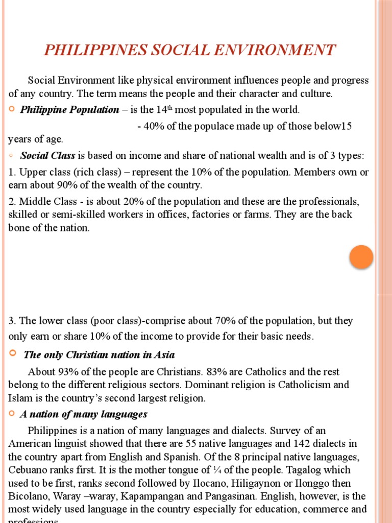 Social Classes and Religion in the Philippines | PDF | Philippines