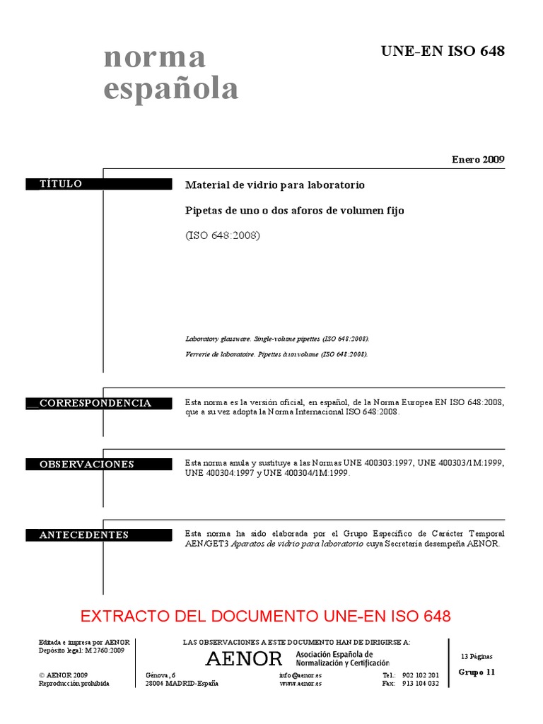 (Ex) Une-En Iso 648 2009 | PDF