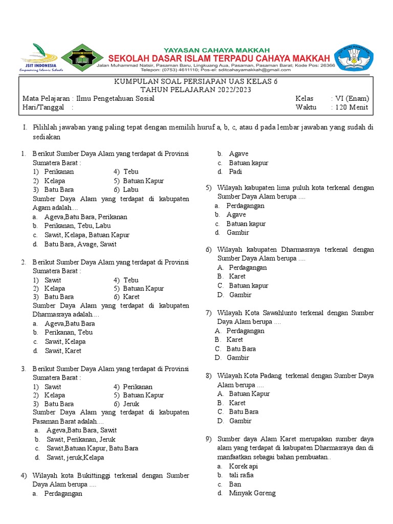 Kumpulan Soal Ips 2023 | PDF