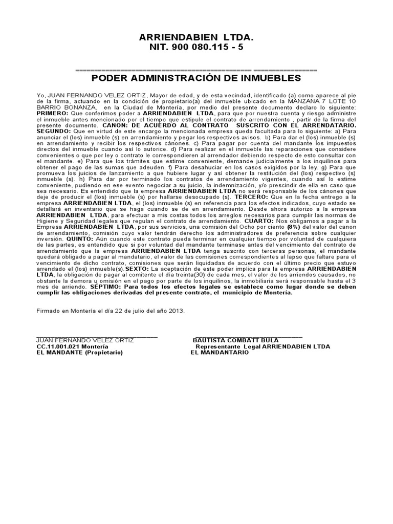Poder Administracion en Blanco | PDF | Justicia | Crimen y violencia