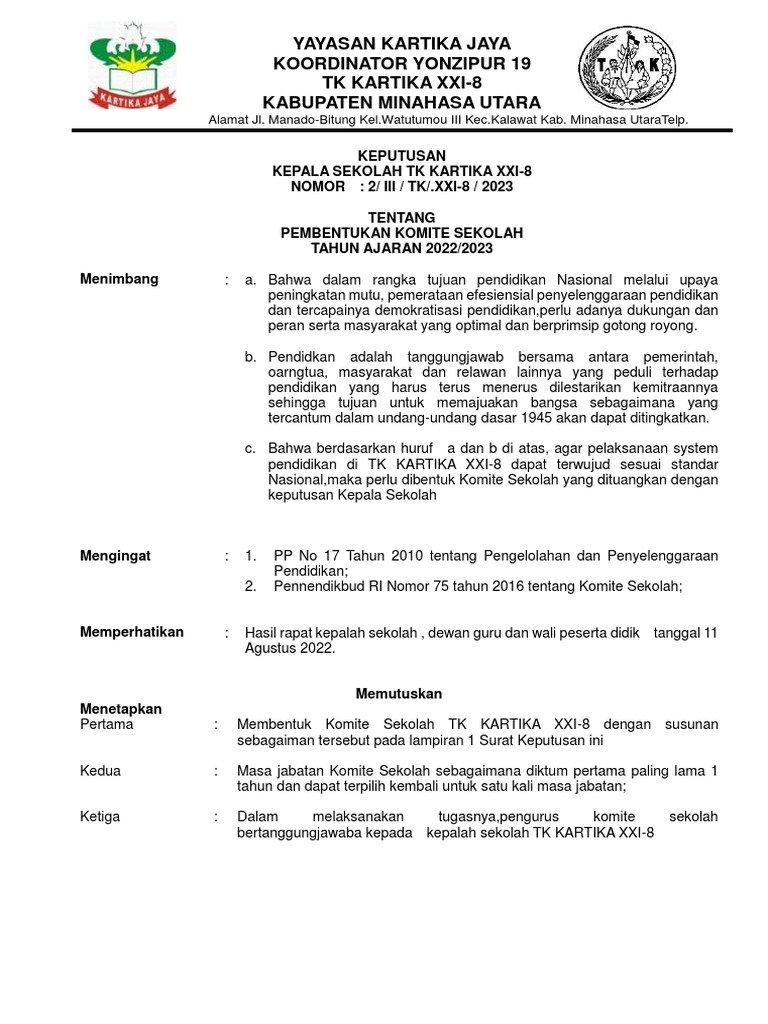 SK Komite 2023 | PDF