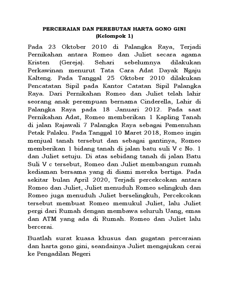 Kasus PERCERAIAN | PDF